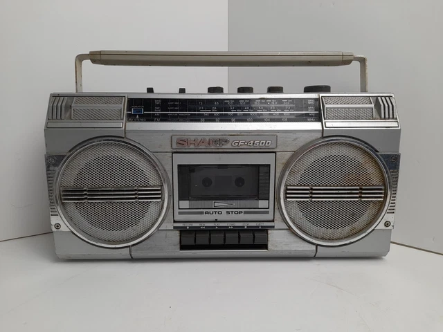 VINTAGE 1980S SHARP GF-4500 Portable Radio/ Boombox Cassette Player # ...