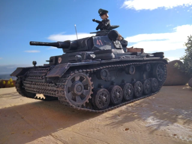 PLAYMOBIL CUSTOM PANZER III 3D + Officiel (France-1942) Ref-003 EUR 216 ...