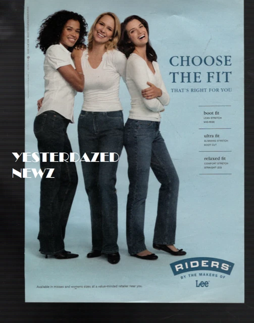 2007 PRINT AD for Riders Jeans "Choose the Fit That's Right for You" £8 ...