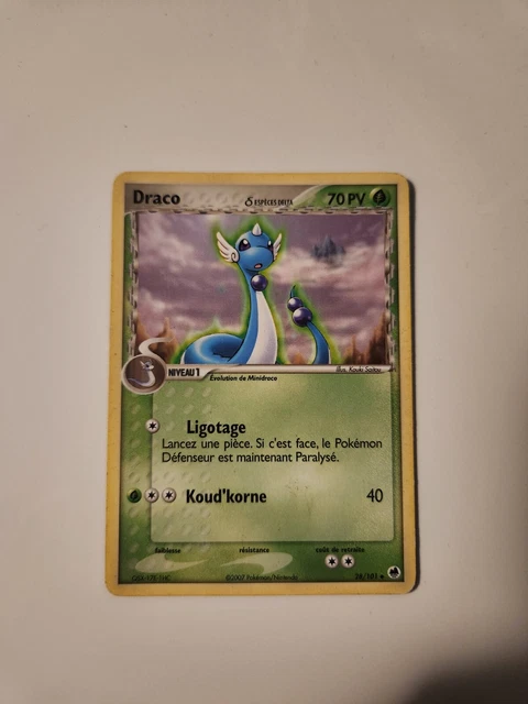 CARTE POKEMON DRACO 28/101 EX Ile des Dragons FR EUR 5,00 - PicClick FR