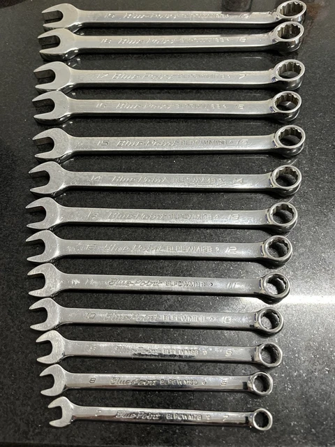 BLUE POINT 13pc Combination Spanner Set 7mm To 19mm BLPCWM7 To BLPCWM19 ...