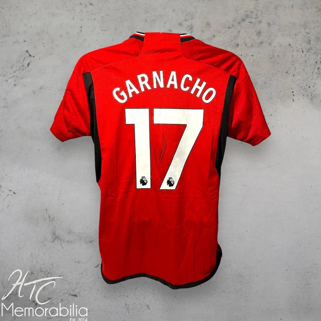 ALEJANDRO GARNACHO MANCHESTER United Signed 23/24 Football Shirt £225. ...