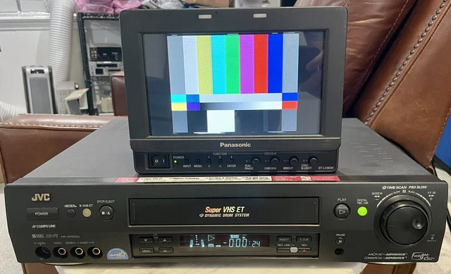 JVC HR-S7600U SUPER Vhs S-Vhs Svhs Et Vcr Deck **Tested & Fully Working ...