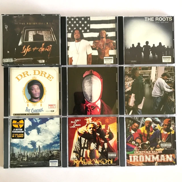 RAP HIP HOP CDx9 Notorious BIG Dr Dre Wu-Tang Clan Ghostface Killah ...