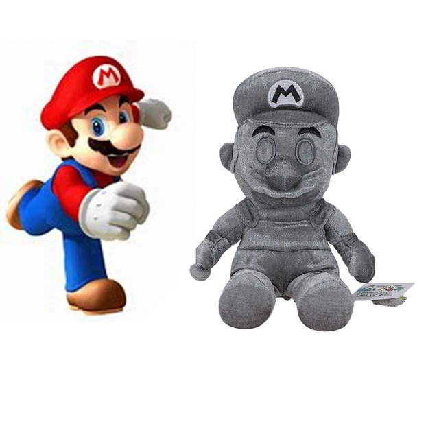 SILVER MARIO PLUSH Toy Sitting Posture Childern Birthady Present Home ...