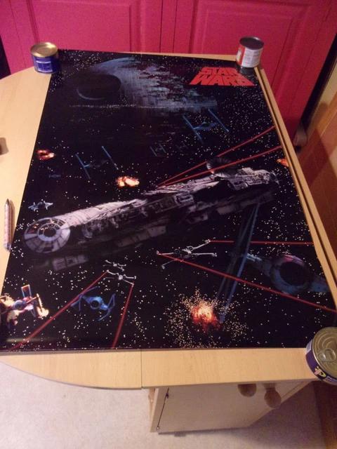 STAR WARS ROTJ Space Battle Poster 1991 Portal Publications PTW651 ...