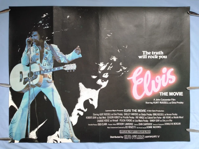 ELVIS THE MOVIE (1979) original UK quad poster - Kurt Russell Presley ...