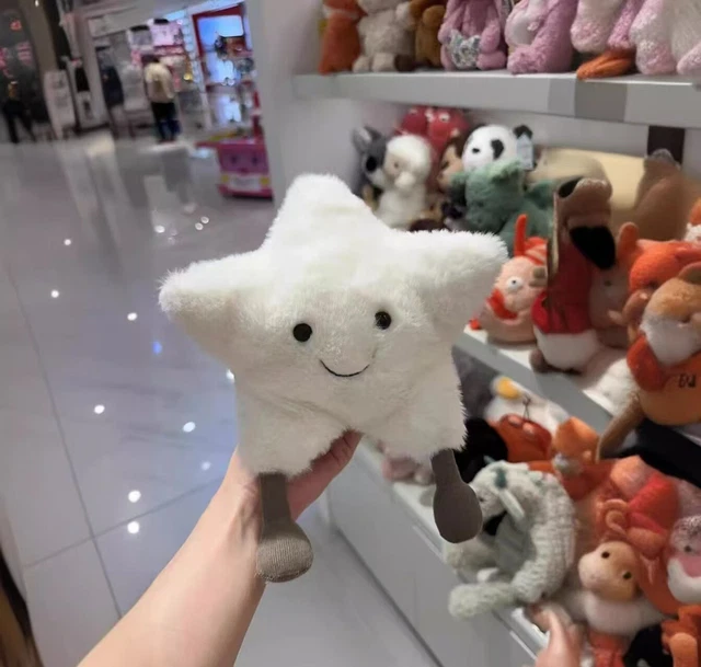 JELLYCAT AMUSEABLE CREAM Star: 24cm Soft Plush, New With Tags & Dust ...