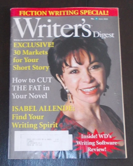 WRITER'S DIGEST MAGAZINE #6 June 2002 Isabel Allende PAM McCully ...