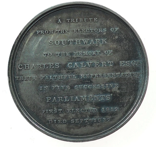 GREAT BRITAIN CHARLES CALVERT MEMORIAL silver 44mm BHM 1569 RR £197.77 - PicClick UK