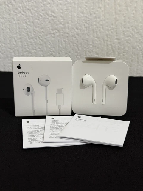 GENUINE APPLE EARPODS USB-C Wired for iPhone iPad Headphones In Ear New ...
