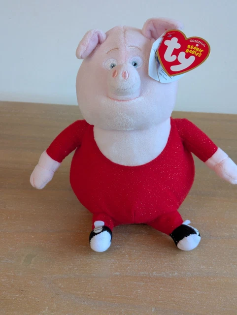 GUNTER THE PIG Plush Soft Toy Beanie 7’’ Plush Ty Sing Movie £8.50 ...