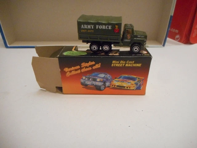 STREET MACHINE PRO Engine Truck Army Force 7cm long + Box £3.25 ...
