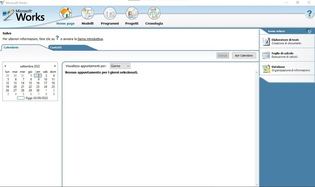MICROSOFT WORKS 9 in Italiano per XP, VISTA, Win 7-8-10 e Windows 11 ...