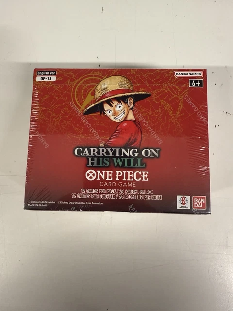ONE PIECE OP13 Booster Box - Carrying on his Will English SEALED! Uk ...