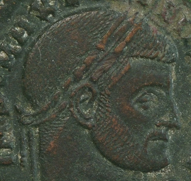 ROMAN IMPERIAL AE Follis Coin Maxentius ROMA in TEMPLE 5 Day Auction ...