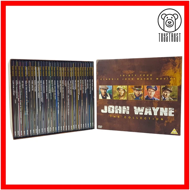JOHN WAYNE THE Collection DVD Box Set 34 Classic Movies Region 2 PAL £ ...
