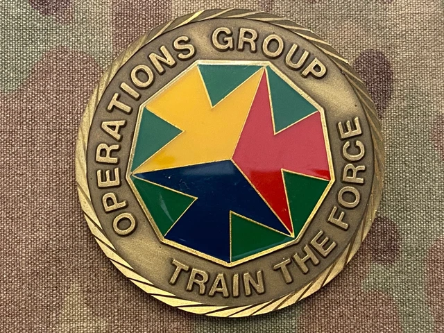 US ARMY NATIONAL Training Center NTC Operations Group Challenge Coin £ ...