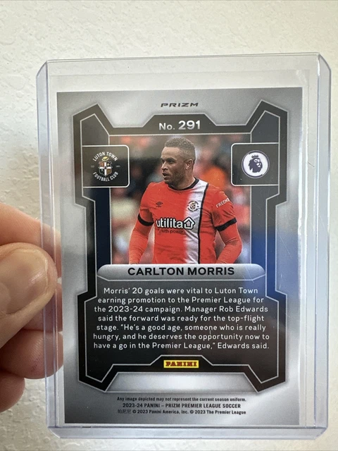 2023-2024 PANINI PRIZM EPL Carlton Morris RC Orange Hyper Prizm EUR 11 ...