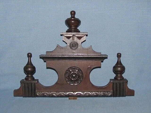 ANTIQUE GERMAN WALL Clock Pediment/Topper £66.35 - PicClick UK