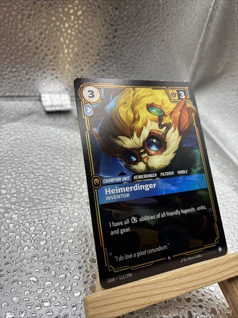 RIFTBOUND : HEIMERDINGER, Inventor |/ Rare Foil | OGN-111/298 | LoL TcG ...