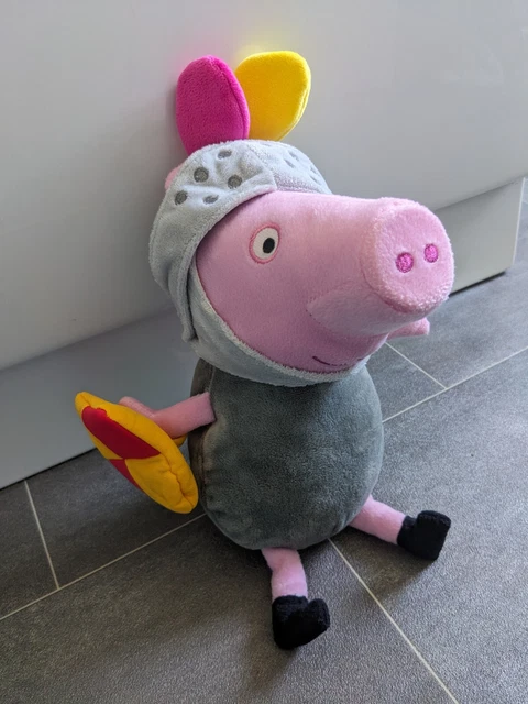PEPPA PIG MOVIE - George Pig dressed as a knight soft plush cuddly ...