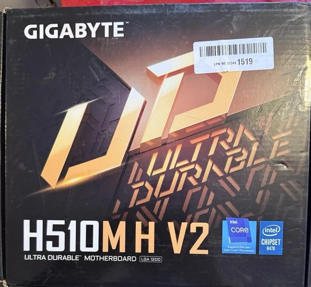 GIGABYTE H510M H V2 Intel H510 LGA1200 DDR4 Micro-ATX Motherboard Intel ...