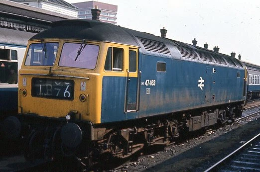 ORIGINAL COLOUR SLIDE of 47463 BR class 47 diesel loco £2.25 - PicClick UK