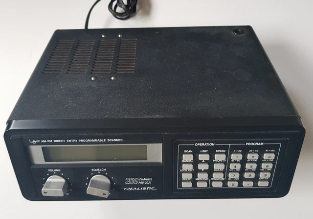 SCANNER RÉALISTIC MODÈLE 200 Channel PRO-2021 Radioamateur EUR 45,00 ...