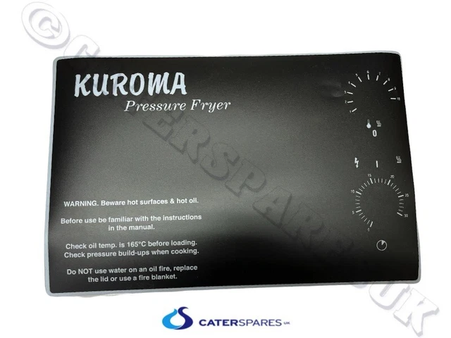 KUROMA CHICKEN PRESSURE Fryer Front Decal Facia Sticker 335Mm X 220Mm £ ...