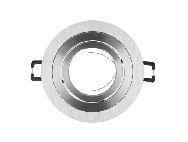 LED LINE REDONDO GU10 Marco Empotrable Orientable Aluminio Ø85mm Pozo ... LED LINE REDONDO GU10 Marco Empotrable Orientable Aluminio Ø85mm Pozo ...
