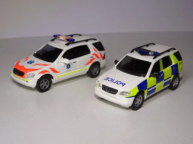 LOT BUSCH HO 1:87 Mercedes Klasse M classe police polizei EUR 11,99 ...