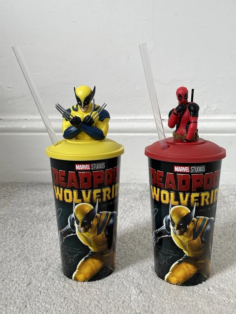 DEADPOOL & WOLVERINE 2024 Cinema Cups With Toppers Cineworld Exclusive ...