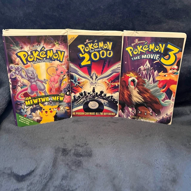 3 X VHS Lot: Pokémon: The First Movie, Pokemon 2000, Pokemon The Movie ...