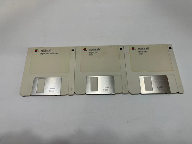VINTAGE 1987 MAC Macintosh HyperCard Stacks Ideas Help Software Floppy Disk $6.99 - PicClick CA