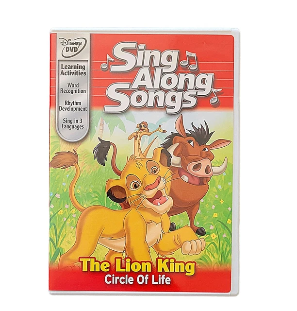 DISNEY SING ALONG Songs The Lion King Circle of Life DVD Collectible $7 ...