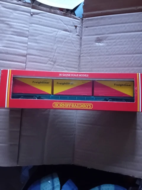 HORNBY R.022 FREIGHTLINER Container (Ffa) Wagon Red/Yellow Livery Exc/Boxed 3 £28.95 - PicClick UK