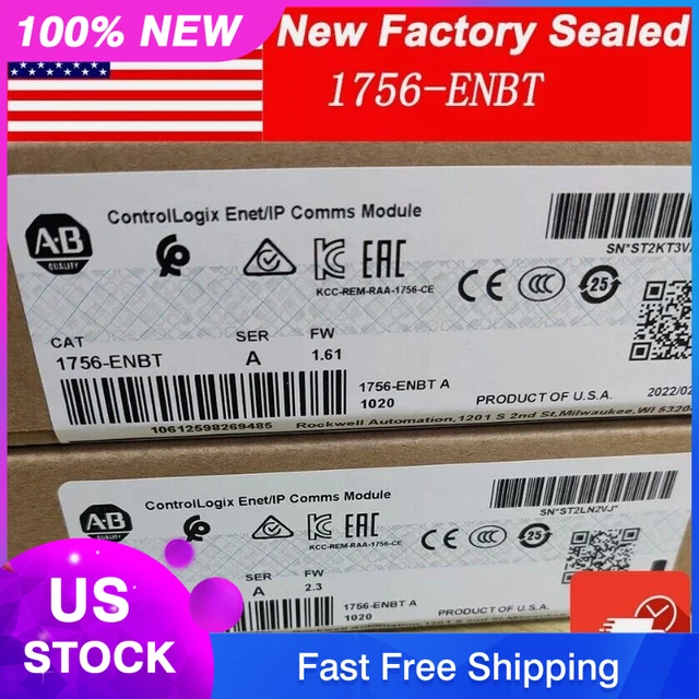 SEALED AB 1756-ENBT SER A ControlLogix EtherNet/IP Module 1756ENBT $243 ...
