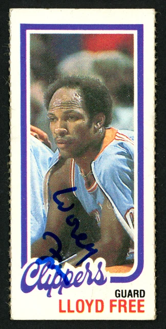 CARTE TOPPS DÉDICACÉE gratuite Lloyd World B 1980-81 #218 San Diego ...