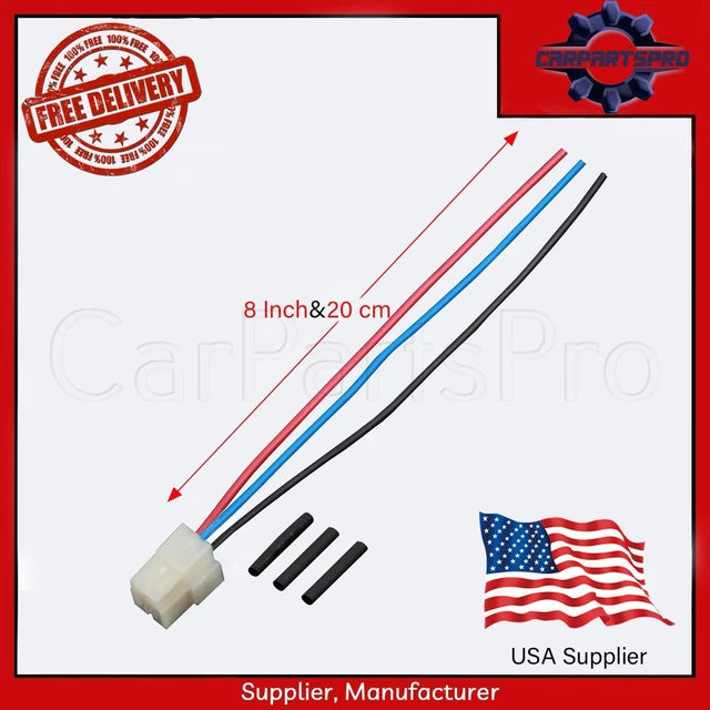 8& BUS 3 Pin Blade Male Plug Electrical Wiring Connector $11.34 - PicClick