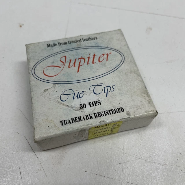 ORIGINAL VINTAGE POOL Billiard Snooker Box Cue Tip Tips Jupiter Retro ...