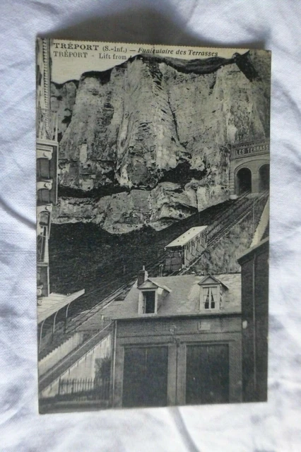 W413 TREPORT LIFT From the Terrace FUNICULAR Railway Postcard £3.50 ...
