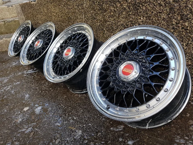 LENSO BSX 15& Alloy Wheels Rims Bbs Rs Style 4X100 4X108 Deep Dish Mirror Polish £329.99 ...