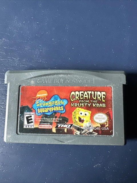 SPONGEBOB SQUAREPANTS CREATURE From the Krusty Krab (Nintendo Game Boy ...