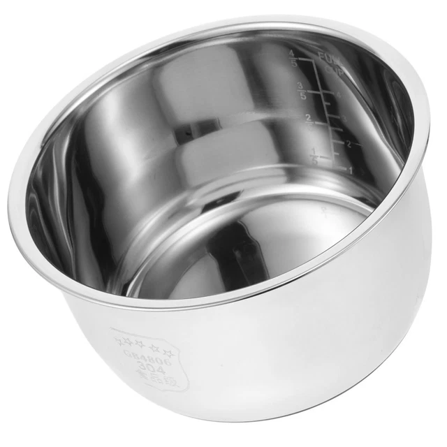 3L STAINLESS STEEL Inner Cooking Pot Non Stick Metal Rice Cooker ...