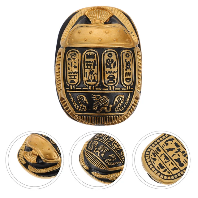 SCARABEO EGIZIO SCARABEO antica statua ricordo geroglifici faraone EUR ...