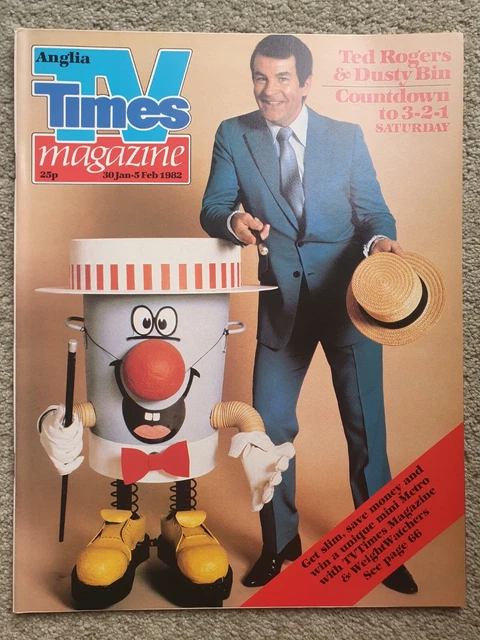 TV TIMES 30 Jan- 5 Feb 1982 Anglia Edition Ted Rogers 321 Dusty Bin £20 ...