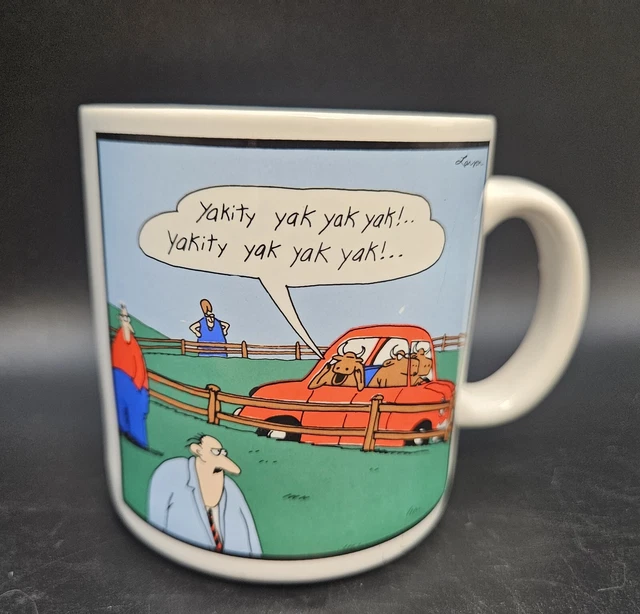 VINTAGE 1986 FAR Side Gary Larson Yakity Yak Coffee Cup Mug 12oz £12.46 ...