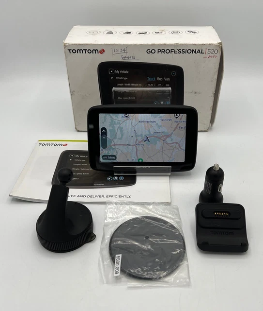 TOMTOM GO 520 GPS Navigation System 4PN50 Sat Nav - Europe Truck Map V ...