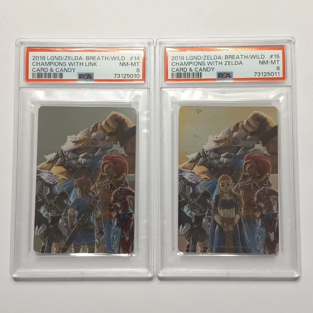 PSA 8 LEGEND of Zelda: Breath of the Wild Champions with Link & Zelda 2 ...